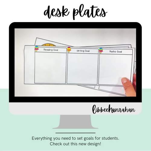 Learning Intentions Desk Plates - Ice-Cream Lions Theme | TPT