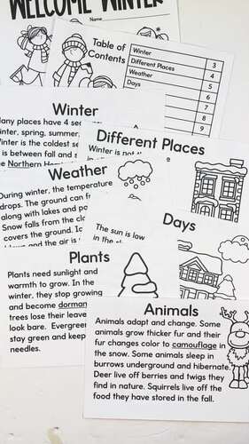 All about Winter Nonfiction Reading Comprehension, Writing ...