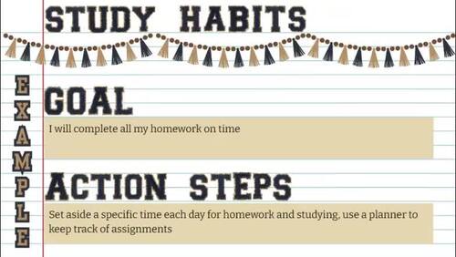 Back to School Goal Setting by Love and Literacy Lane | TPT