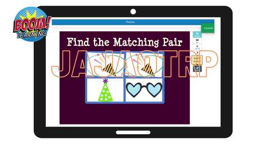 New Year Party Matching - Boom Cards Distance Learning by jajaotrp