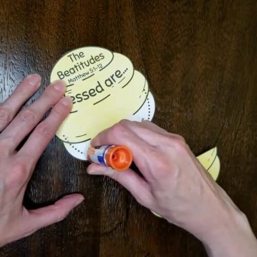 The Beatitudes Bee Craft for Kids Sunday School Bible Lesson Church ...