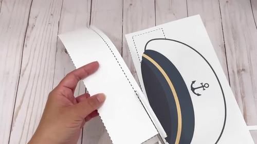 Memorial Day Hat- Veterans Day hat- U.S. Military Sailor Hat by Liv and Leb