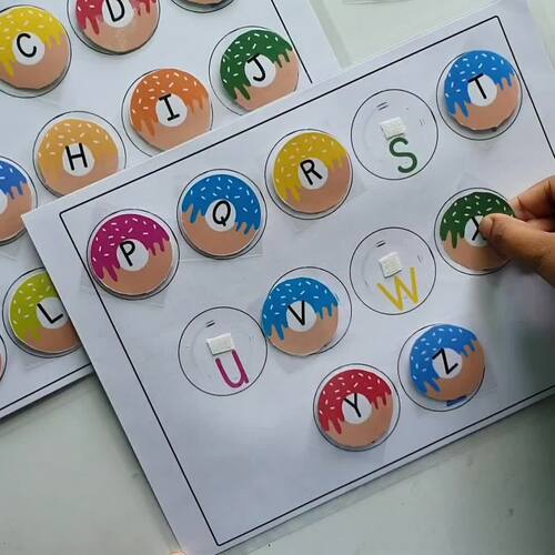 Alphabets Matching Activity, Toddler Busy Book, Upper and Lowercase ...