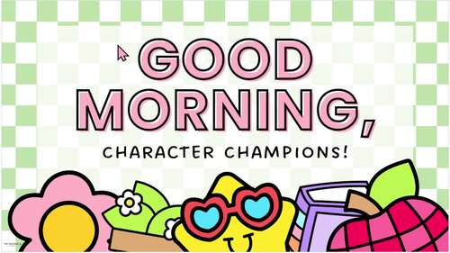 PERSERVERANCE Activity Morning Meeting Slide Lesson - Character Ed 2nd ...