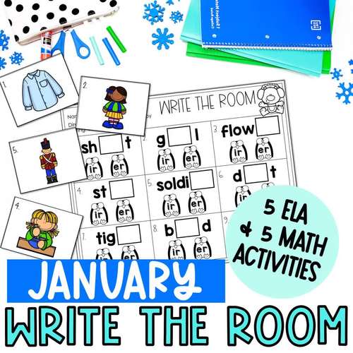 Kindergarten January Activity Bundle by The Kinderhearted Classroom