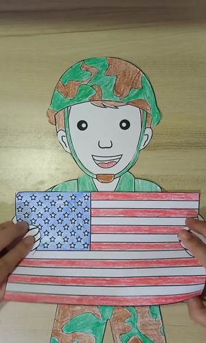 Memorial Day Craft Soldier Writing Prompt Paper Veterans Activities ...