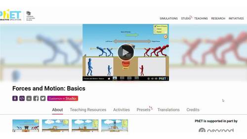 Forces and Motion: Basics – PhET Simulation Worksheet (No Prep) | TPT