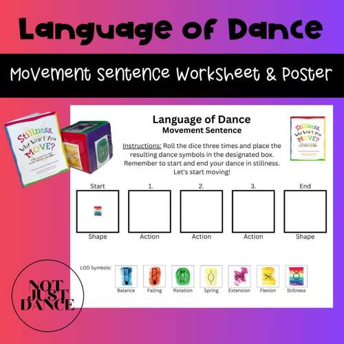 Language of Dance (LOD) | WORKSHEET, ACTIVITY, & POSTER by NOT JUST DANCE