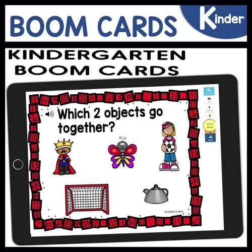 Classifying Objects Sorting into Categories Kindergarten Math Boom Task ...