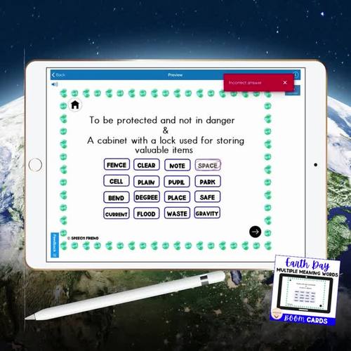 Earth Day Multiple Meaning Words Boom Cards by Speech Friend | TPT