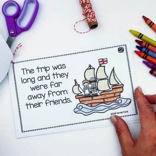 The First Thanksgiving - Emergent Reader Booklet Old Friends and New ...