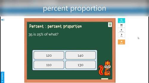 Percent proportion Boom card by SG Math Guru | TPT