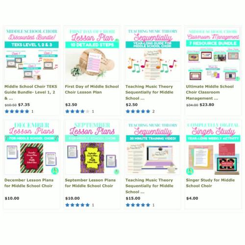 Buy My Entire Store! GROWING Bundle of 119+ Middle School Choir Resources!