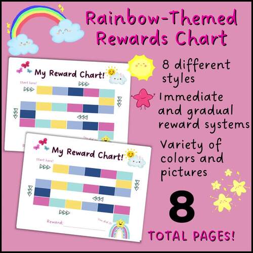 Kids Reward Chart Printable | Reward and Goal Sticker Chart ...