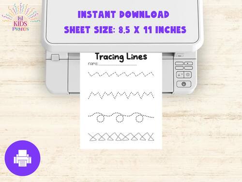 Traceable dotted activity sheet. Practice and trace fine motor skills ...