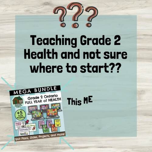 MEGA BUNDLE: Grade 2 Ontario Health Full Units by Teacher Resource Cabin