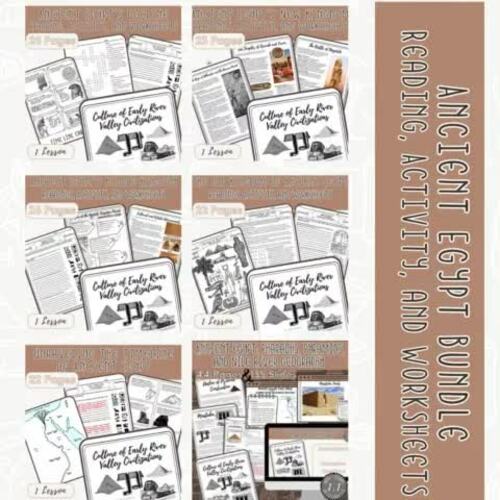 Ancient Egypt History Bundle by Decadence School House | TPT