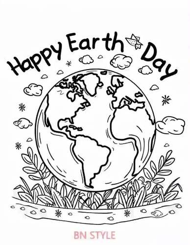 100+ Inspiring Earth Day Coloring Pages for Adults (High-Resolution JPG ...