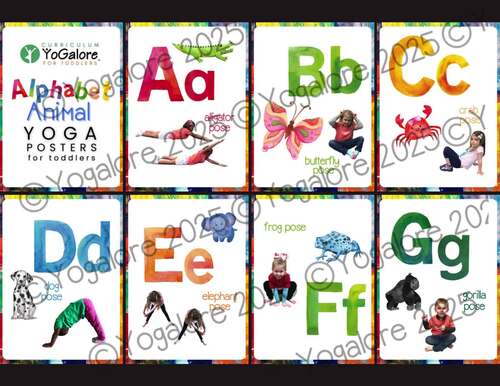 Toddler Alphabet Animal Posters & Matching Cards | Preschool Classroom ...