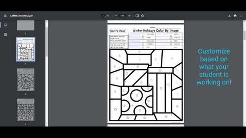 Winter Holidays Articulation Color By Code Coloring Christmas, Kwanzaa ...