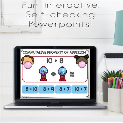 Interactive Math Games Commutative Property of Addition Powerpoint