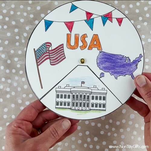USA Spinner Craft - American Symbols - Statue Of Liberty - 4th of July ...