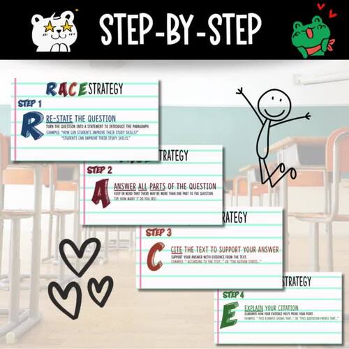 RACE Response Strategy Writing Growing Bundle | Posters + Handouts + Lesson