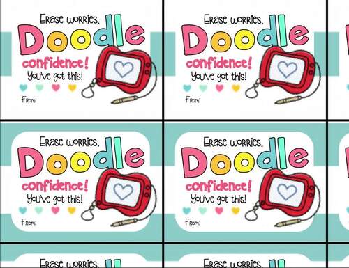 Magnetic Drawing Board (Doodle Sketch) Testing Motivation Gift Tag ...