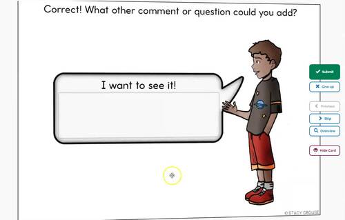 Valentine's Day Speech Therapy Activity Social Skills Pragmatic BOOM CARDS™