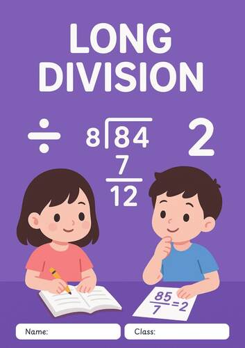 Long Division Math Worksheet by Krunoon | TPT