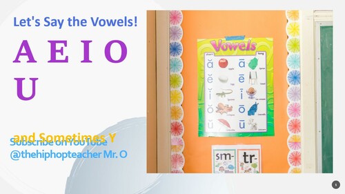 Say the Vowels AEIOU and Sometimes Y by Terrence Kamal Oats | TPT