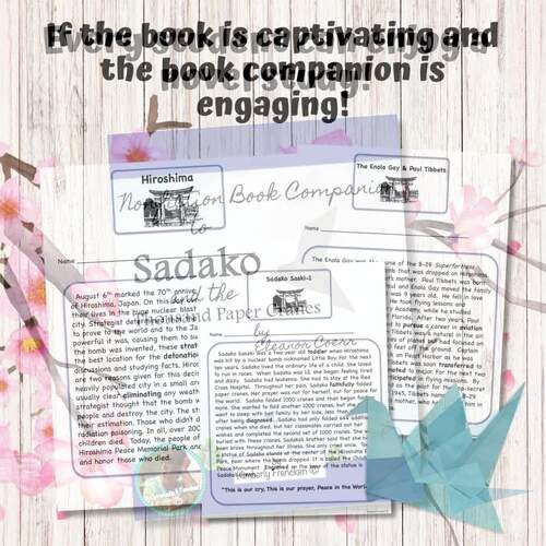 Hiroshima & Sadako WW2 Nonfiction Reading Passages Finding Evidence ...