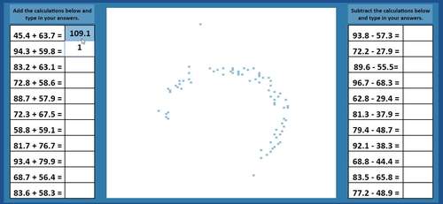 Mystery Digital Pixel Art NO PREP - Wolves Decimal Addition and Subtraction