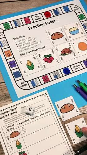 Thanksgiving Math Centers, November Morning Work, 4th Grade Math Skill ...