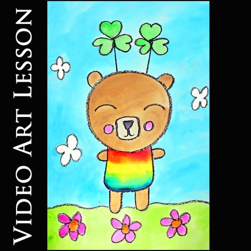 how to draw rainbow bear