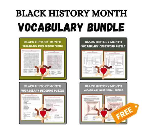 BLACK HISTORY MONTH FREEBIE: Famous African Americans Puzzle Bundle ...