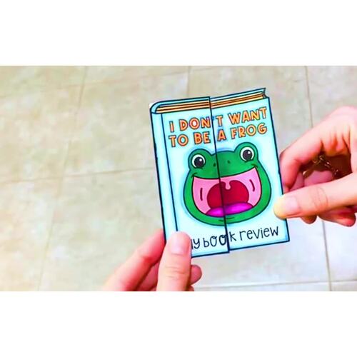 I dont want to be a FROG no prep craft Book Review Writing activity ...