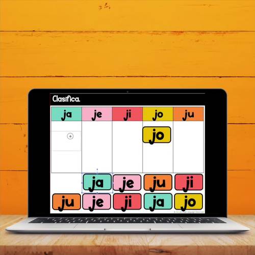 Letra J Digital Letter j in Spanish Actividades Google Slides™ o Seesaw ...