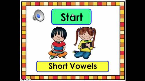 Short Vowels cvc Digital PowerPoint Game Self-Chking w/ Sound Science ...
