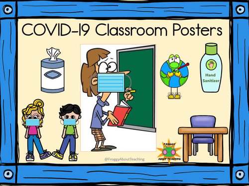 COVID-19 Safety Posters by Froggy About Teaching | TPT