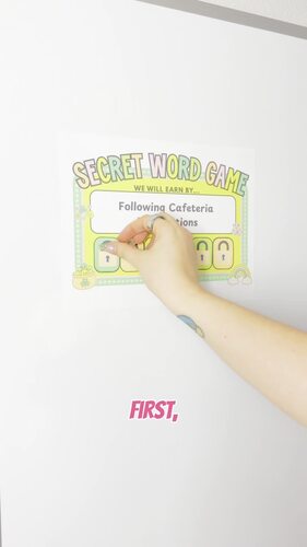 Whole Class Reward System & Classroom Management Tool | March Secret Word
