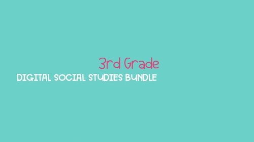 3rd Grade Social Studies SOL Activities for Google Classroom Digital ...
