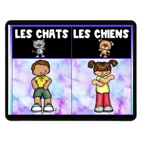 French Ceci ou Cela Bundle | French This or That Movement Game | TPT