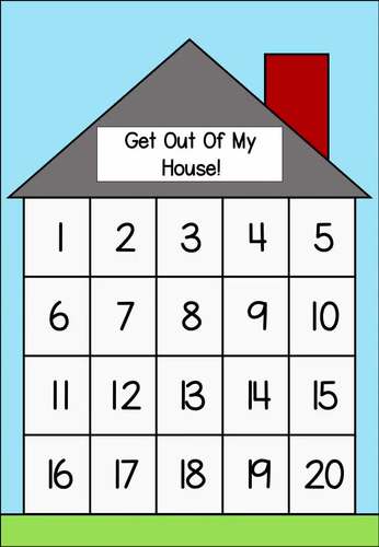 Addition & Subtraction To 20 Math Game - Get Out Of My House - Math ...