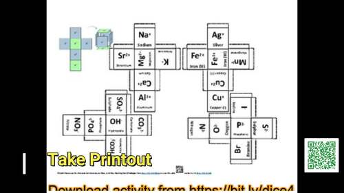 Teach Chemical Formula Writing with Dice Activity | Chemistry Fun ...