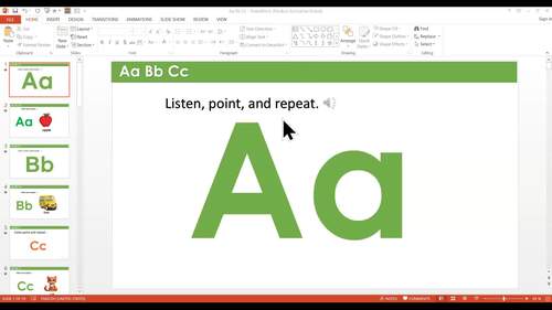 Letters Aa, Bb, and Cc classroom lesson and Phonics sounds by Shaista Khan