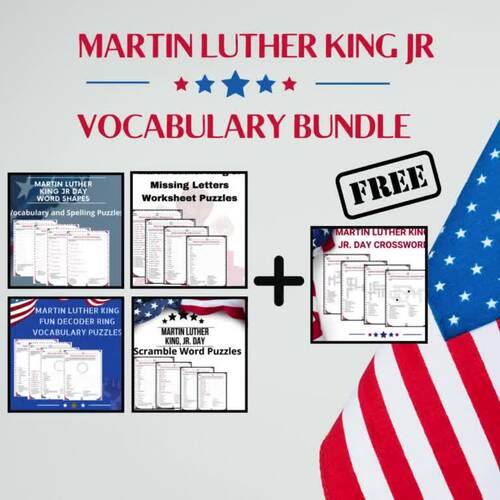 MEGA MLK {Martin Luther King} Day Vocabulary Bundle + Free Bonus Gift ...