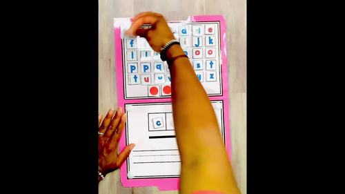 Word Work Mat | Elkonin Boxes With Letters by The Sweet Life of Primary