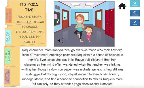 Lifestyle Short Stories Boom Cards™ Paragraph Comprehension & Wh ...