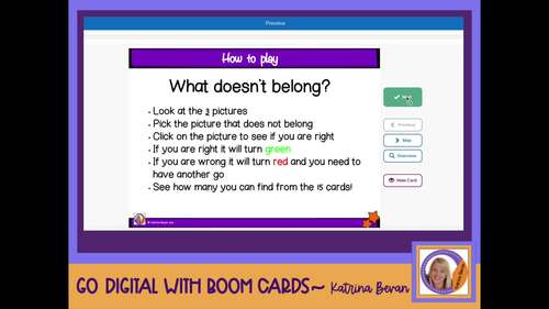 Boom™ Cards: What doesn't belong? speech & language therapy by Katrina ...